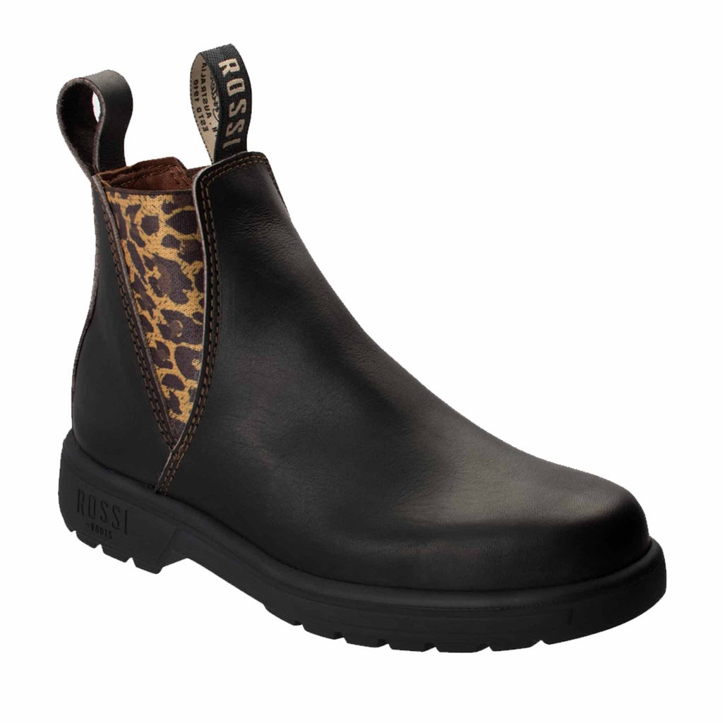 ROSSI MUSK ELASTIC SIDE BOOTS 343 - LEOPARD | TRADIES WORKWEAR