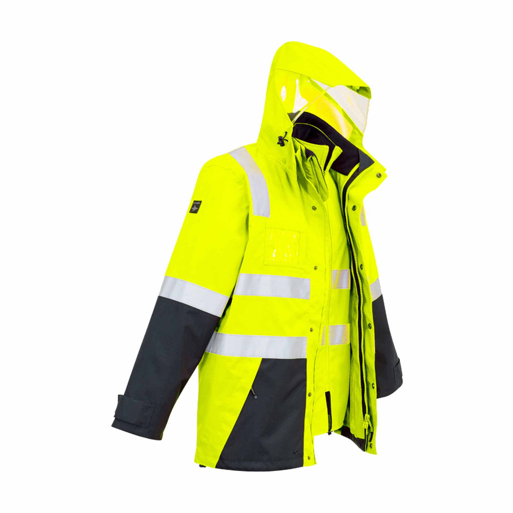 HI VIS - 4 IN 1 - WATERPROOF JACKET - ZJ532